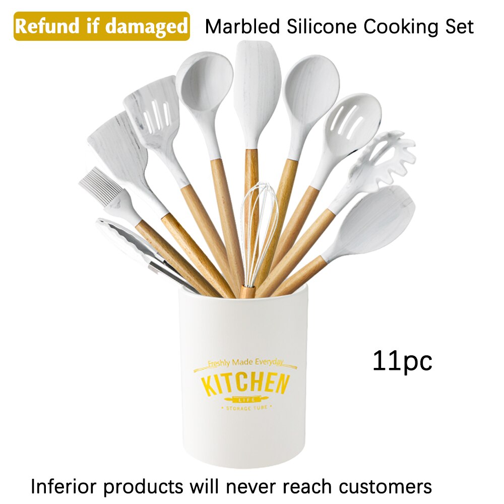 Neue Silikon Kochen Utensil Set BPA FREI Silica Ko... – Grandado