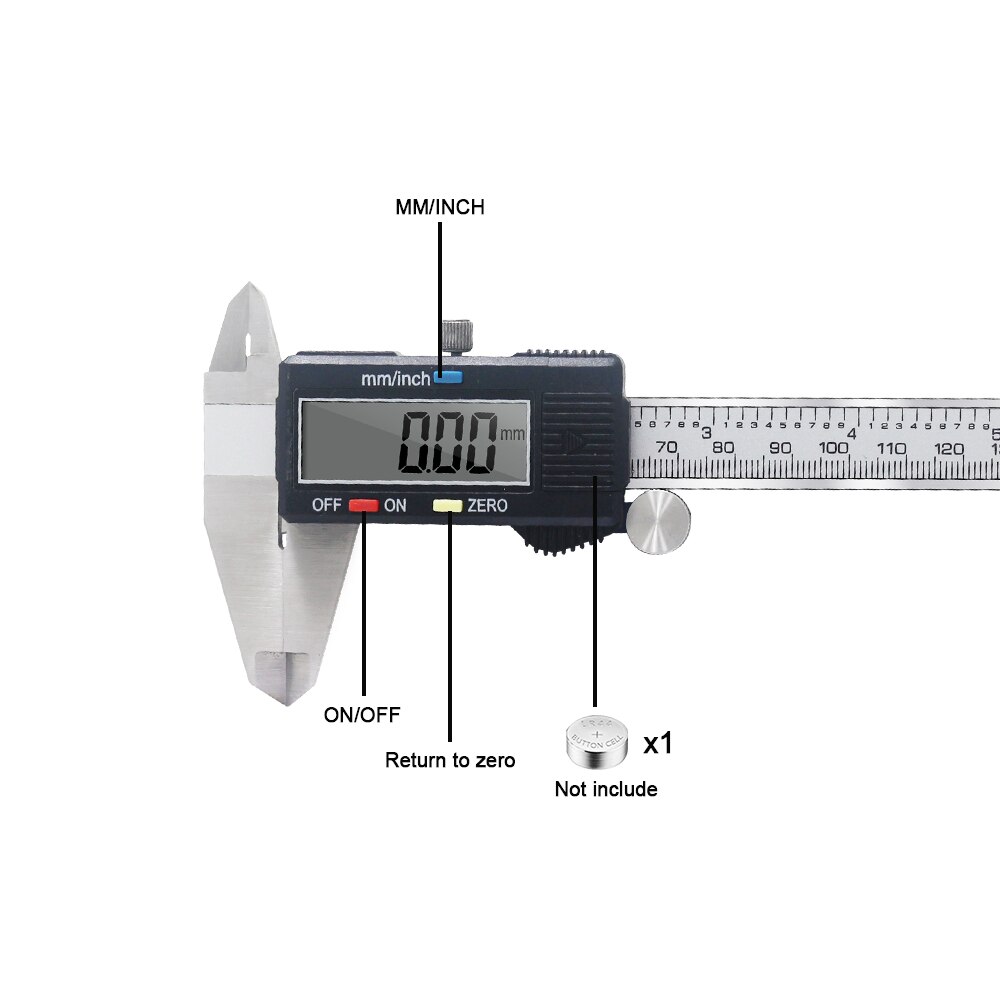 0.01mm Accuracy LCD Digital Vernier Caliper 150mm ... – Vicedeal