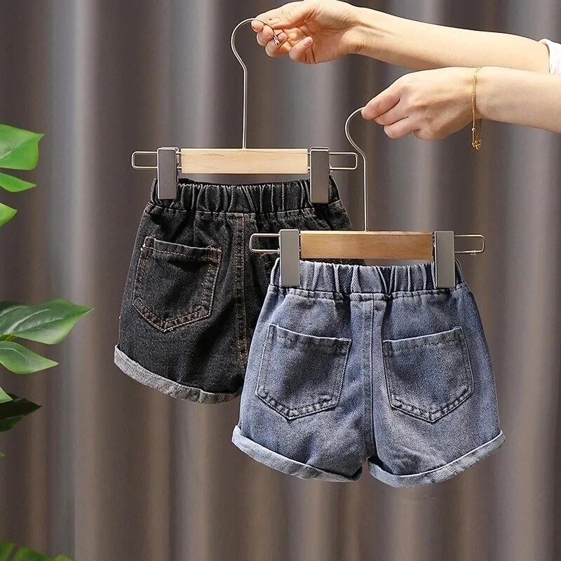 Girls Denim Shorts Summer children's shorts fo... – Grandado
