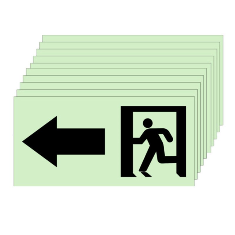 EXIT Signs Glow In The Dark Decals 10 Pieces 3.94&... – Vicedeal