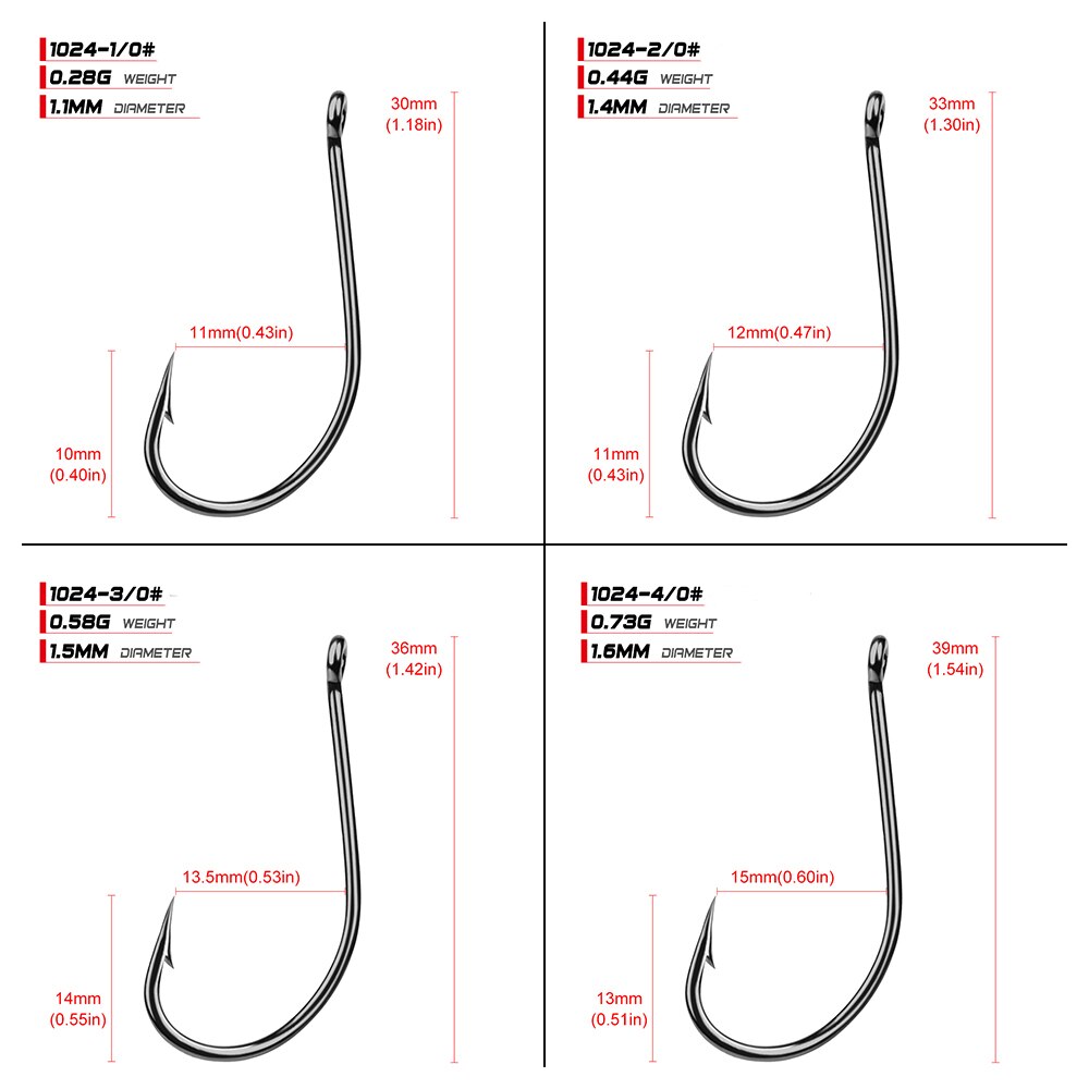50pcs/lot Fish hook Fishing Hook High Carbon Steel... – Grandado