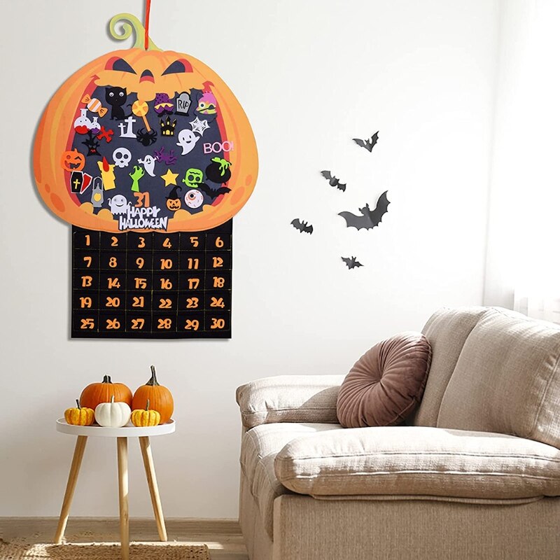 Halloween Pumpkin Wall Countdown Advent Calendar w... – Grandado