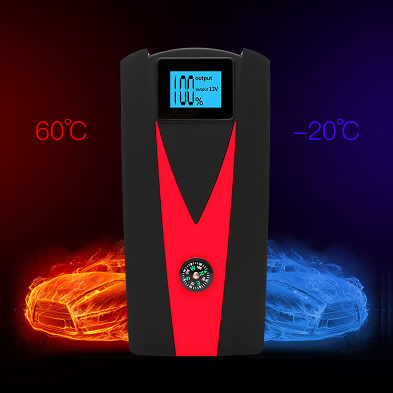 12000mAh 12V Car Jump Starter Portable Power Bank ... – Grandado