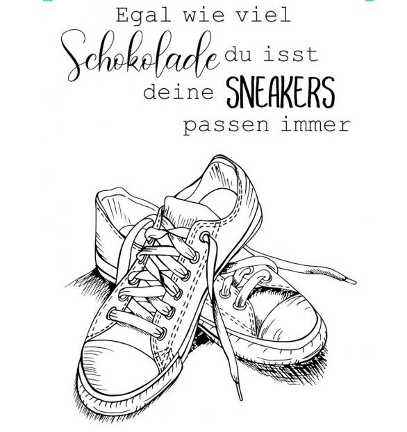 Sko med tyske ord gjennomsiktige klare stempler fo... – Grandado