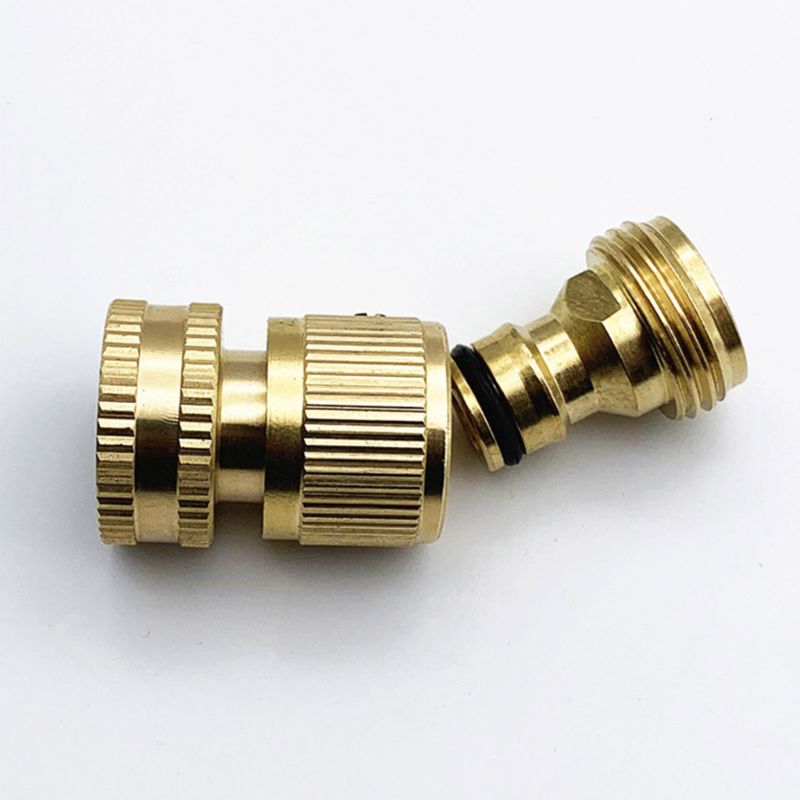 Quick Connect 3/4 inch Hose Connector Brass Easy F... – Grandado