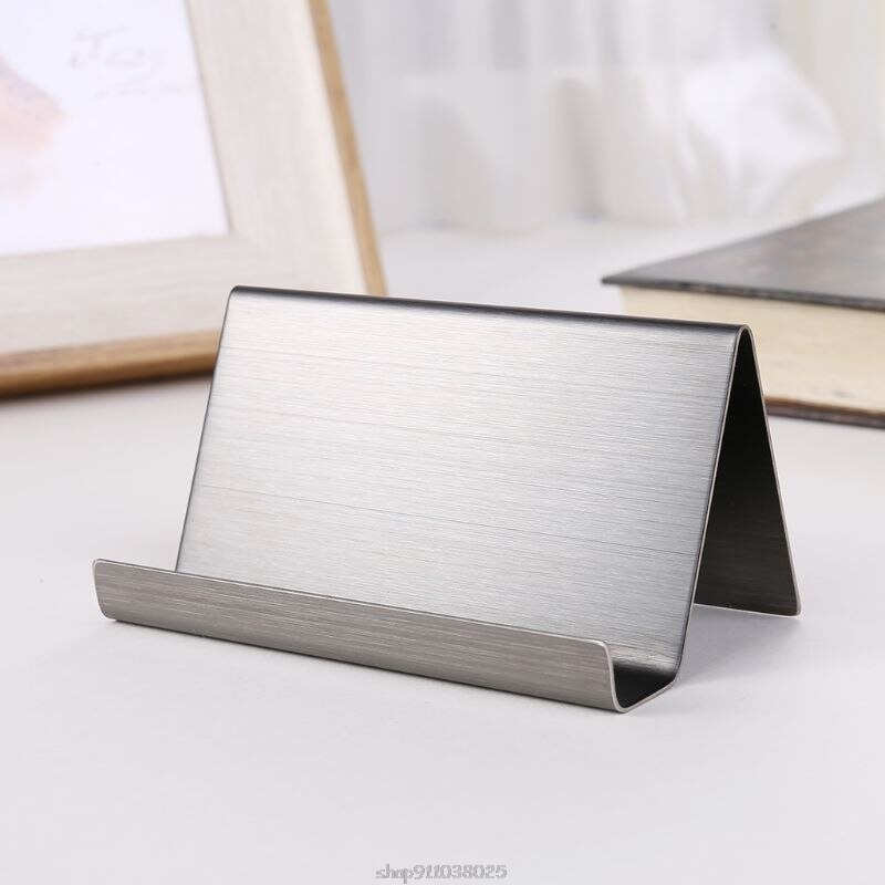 Stainless Steel Business Card Holder Desktop Card ... – Vicedeal