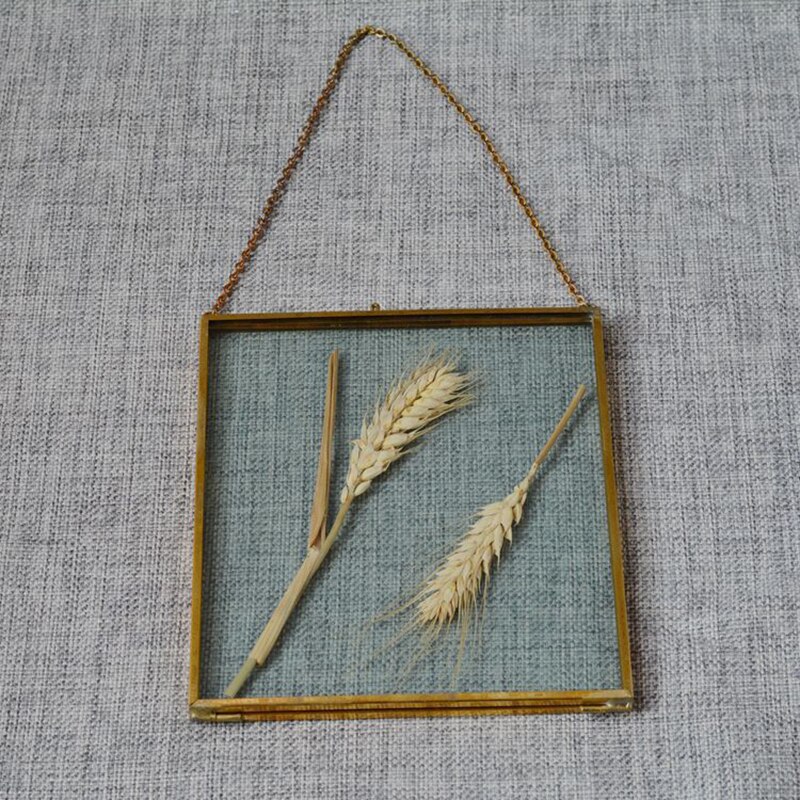 Antique Brass Hanging Picture Glass Photo Frame Me... – Vicedeal