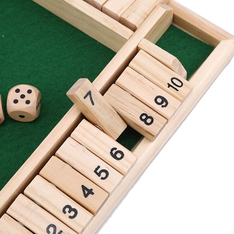 Shut the Box Dice Board Game Board Game in French,... – Grandado