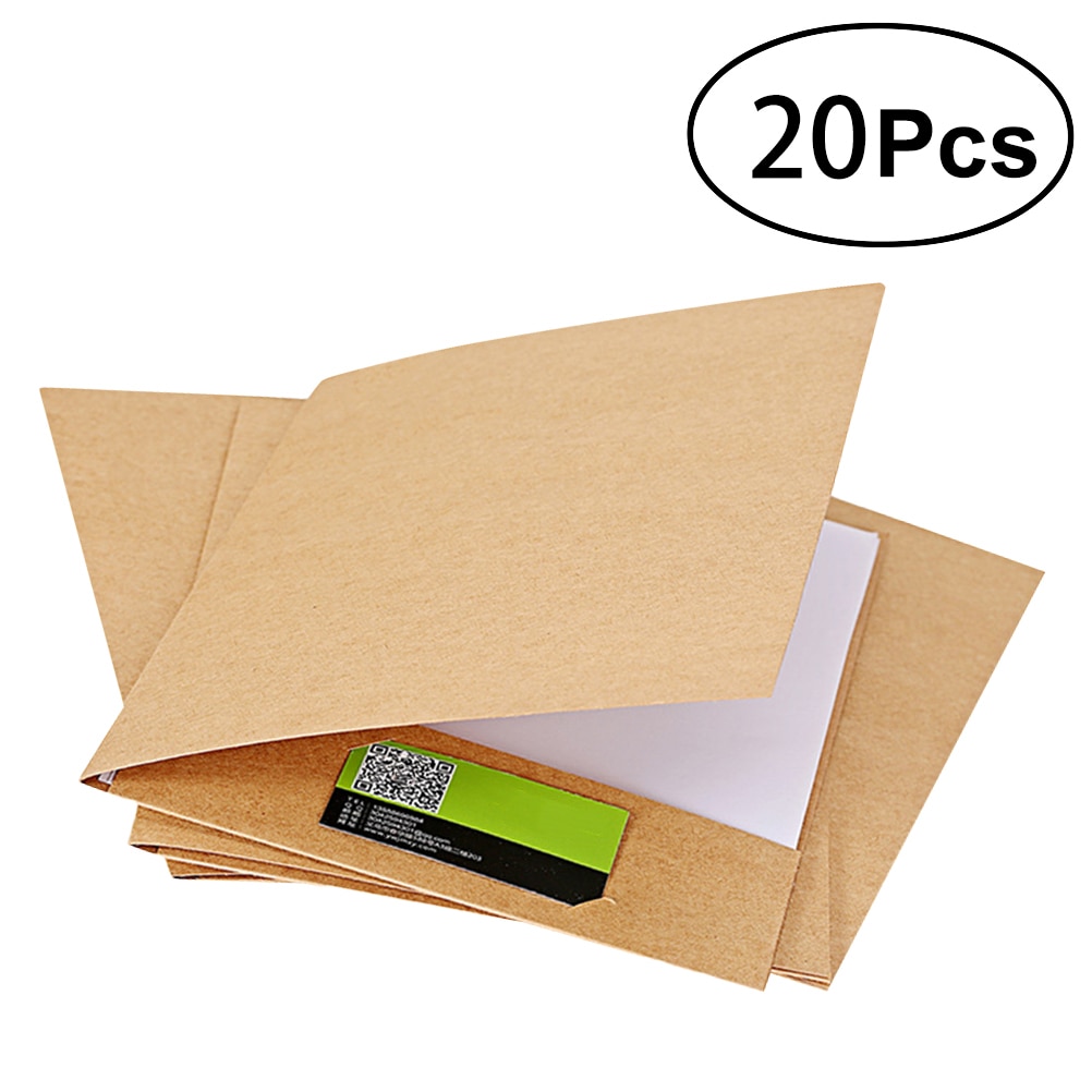 20pcs A4 Kraft Papier Presentatie Map Project Best... – Vicedeal