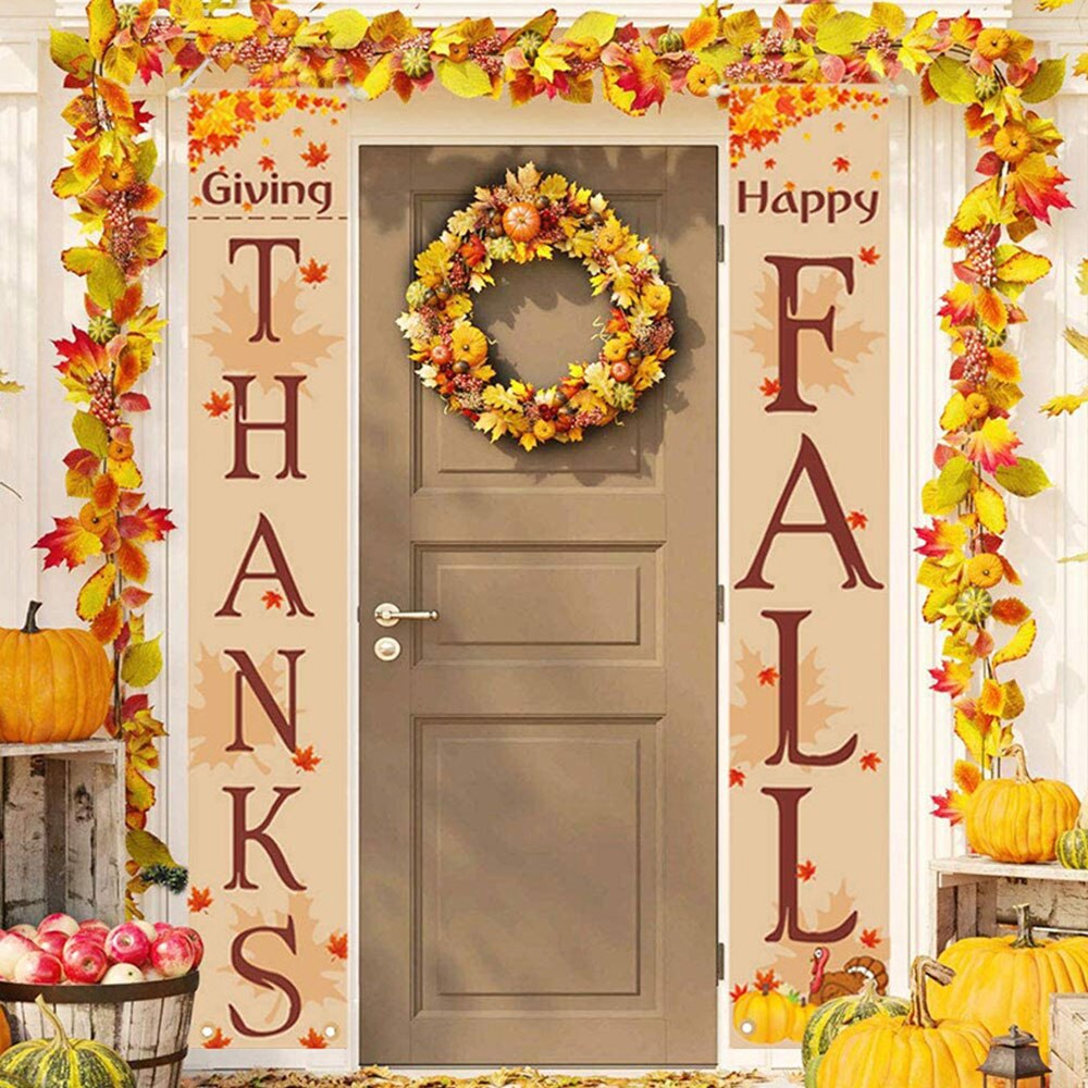Happy Fall Harvest Decorative Porch Sign Autumn We... – Vicedeal
