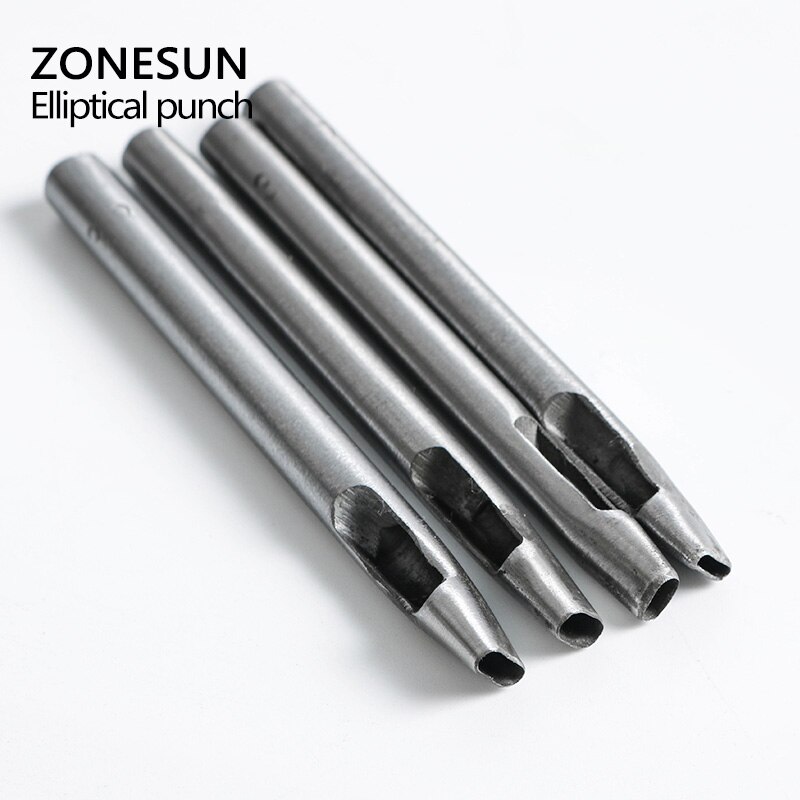 ZONESUN 4 stücke Leder Elliptischen Loch Punch Ova... – Vicedeal