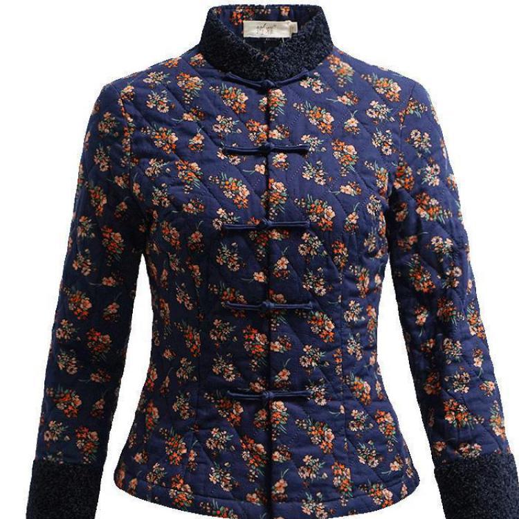 Winter Vrouwen Katoen Gewatteerde Qipao Jas Warm C... – Grandado