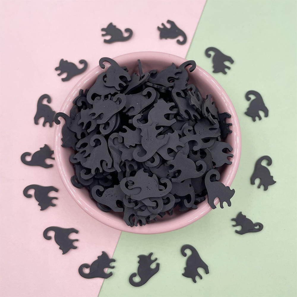 50g/lot Cartoon Black Cat Slices Clay Polymer Spri... – Vicedeal