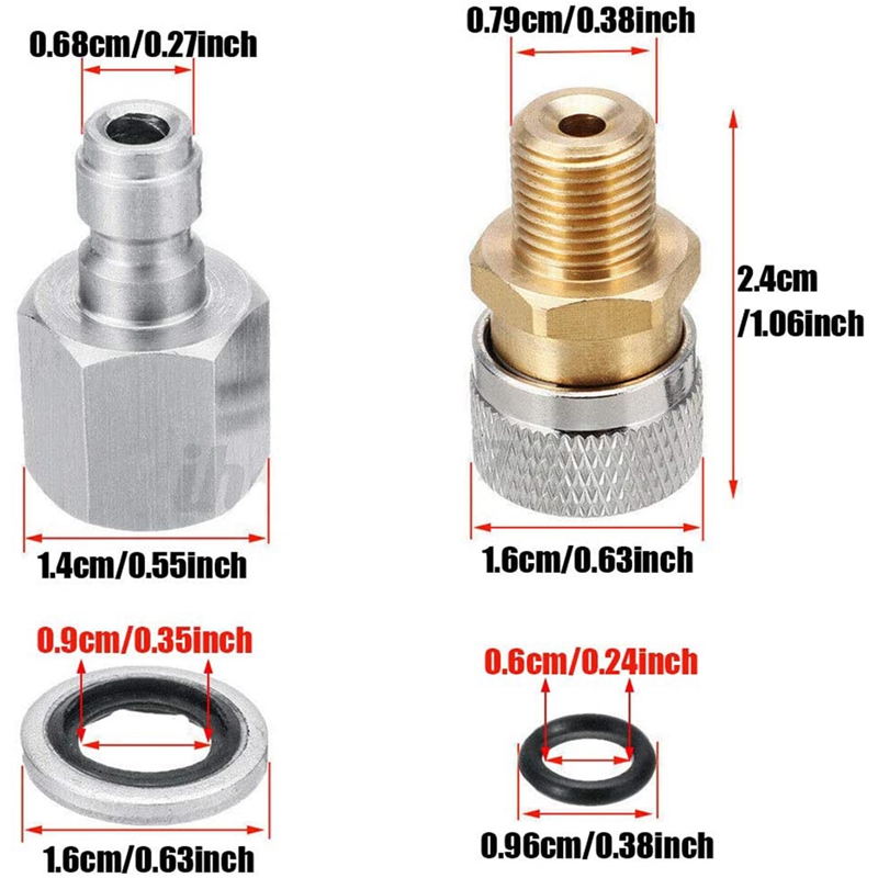 1/8 BSP Quick Change Coupling Connections Charging... – Vicedeal