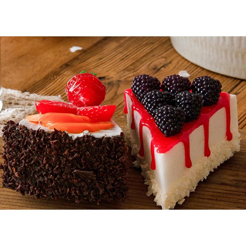 Artificial Cake Triangular Decorative Mini Cake Pr... – Grandado