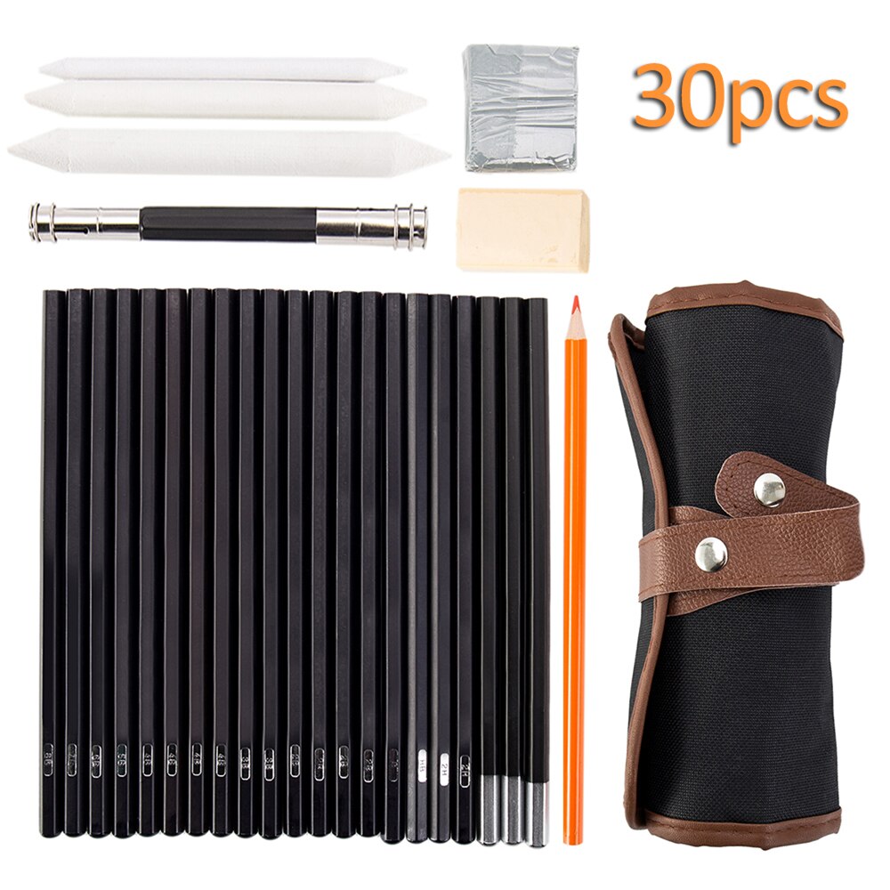 30 pcs/set Sketch Drawing Pencil Set HB 2B 6H 4H 2... – Vicedeal