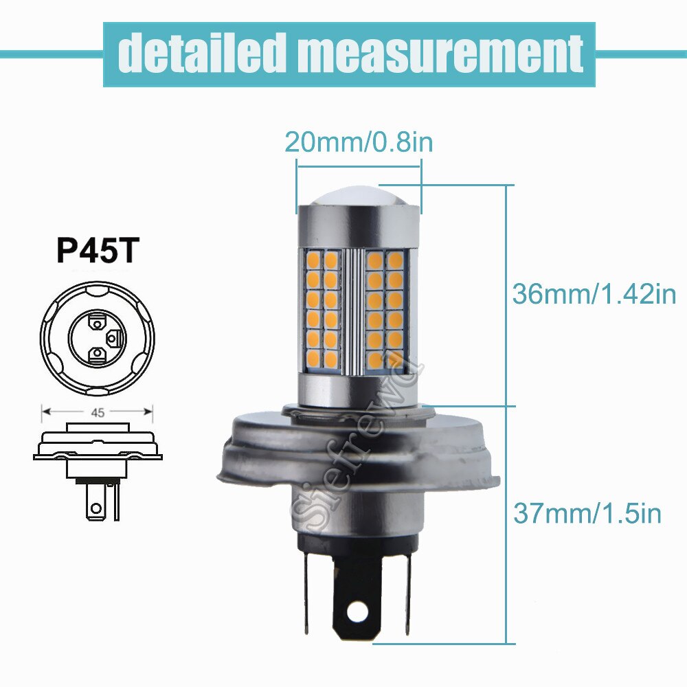 Paar Warm Wit 4300K R2 P45t 6V 12V 24V Motor Kopla... – Grandado