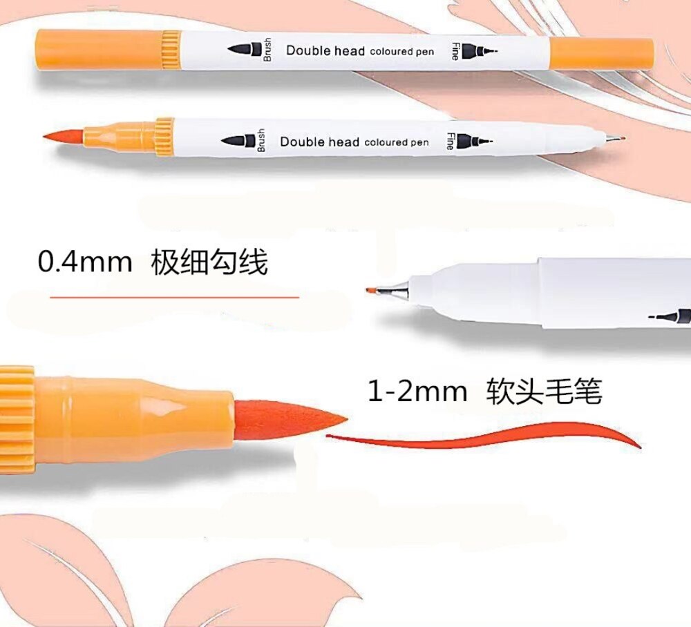 24/36/48/60/80/100 color double headed marker set ... – Grandado