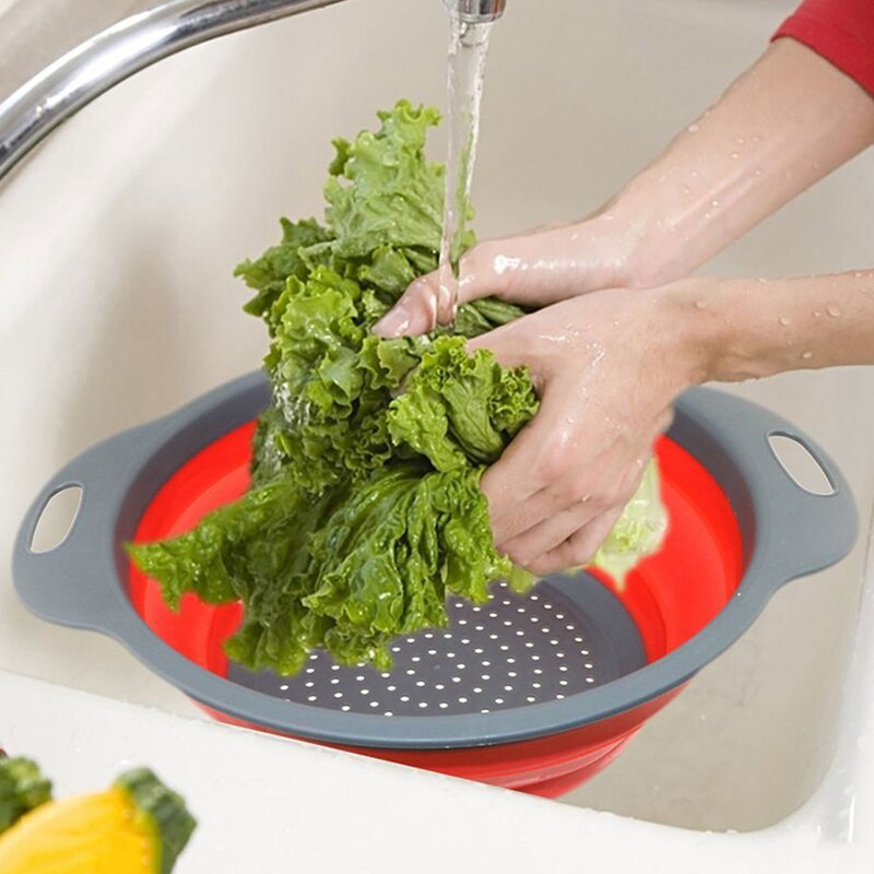 Kitchen Tools Collapsible Drainer with Handle Fold... – Grandado