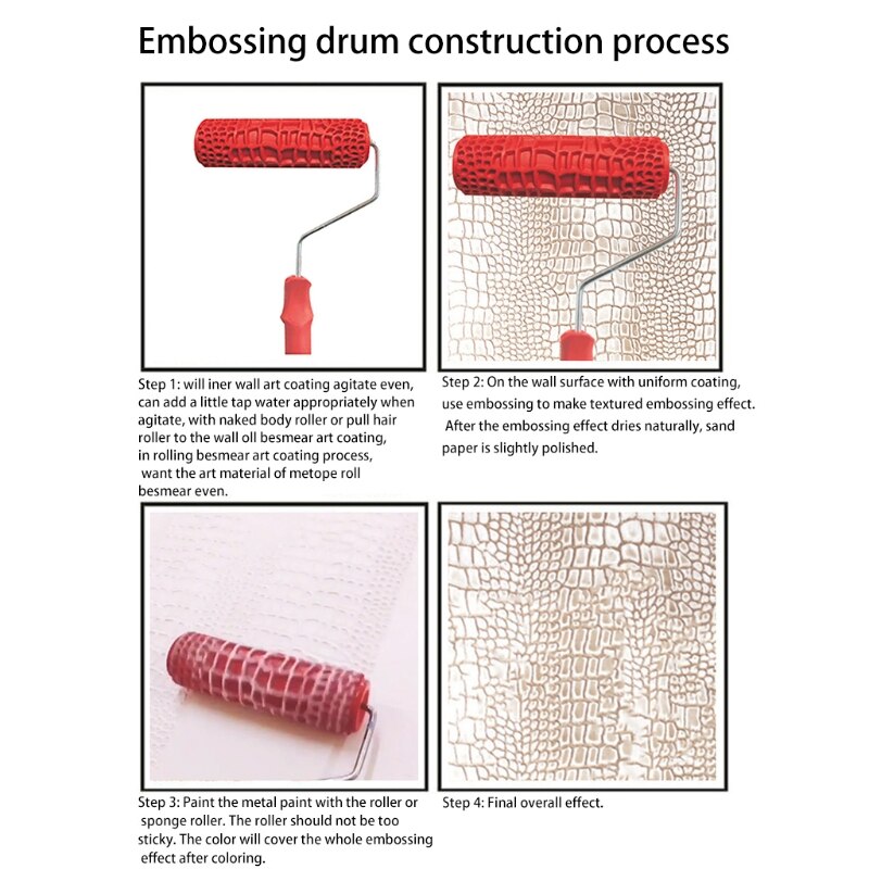 7 Inch Empaistic Pattern Roller Painter Art Wallpa... – Grandado