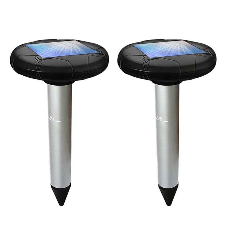 2 Pack Mol Afstotend, Outdoor Solar Gophers Afstot... – Grandado