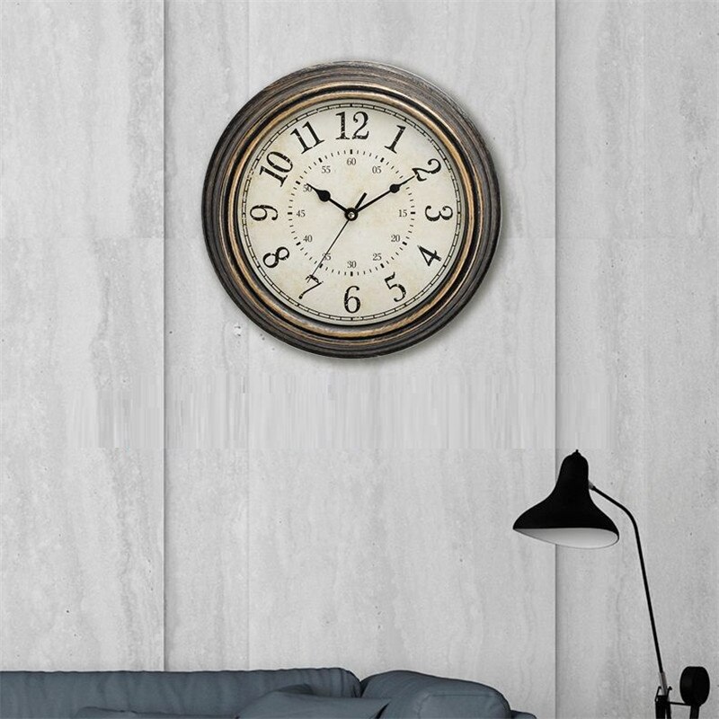 12 Inch Silent Wall Clock Antique Shabby Art Style... – Grandado