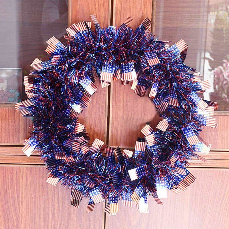 July 4Th Decoration Patriotic Garland Red Blue Whi... – Grandado