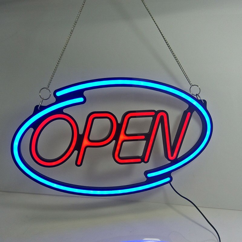 45 * 25led néon ouvert signe publicité lumière pan... – Grandado