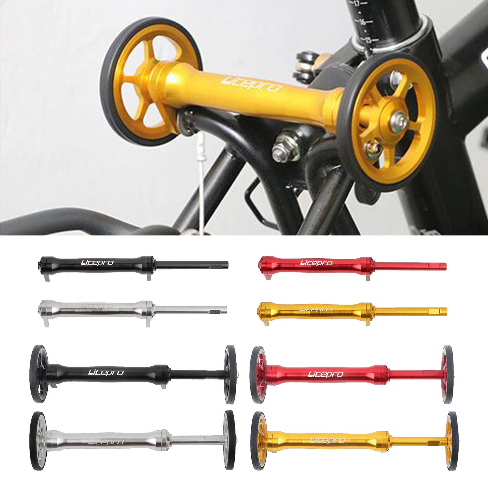 Premium Aluminum Alloy Folding Bike Holder Easy Wh... – Vicedeal