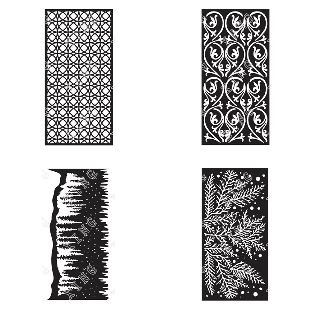 2022 Leaf Tree Decorate Diy Layering Stencils Back... – Grandado