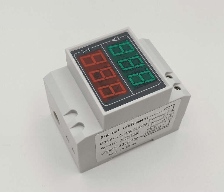 Household rail mounted digital display AC voltmete... – Grandado