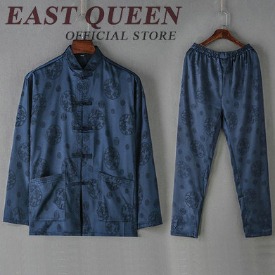 Traditional chinese clothing for men male shanghai... – Grandado