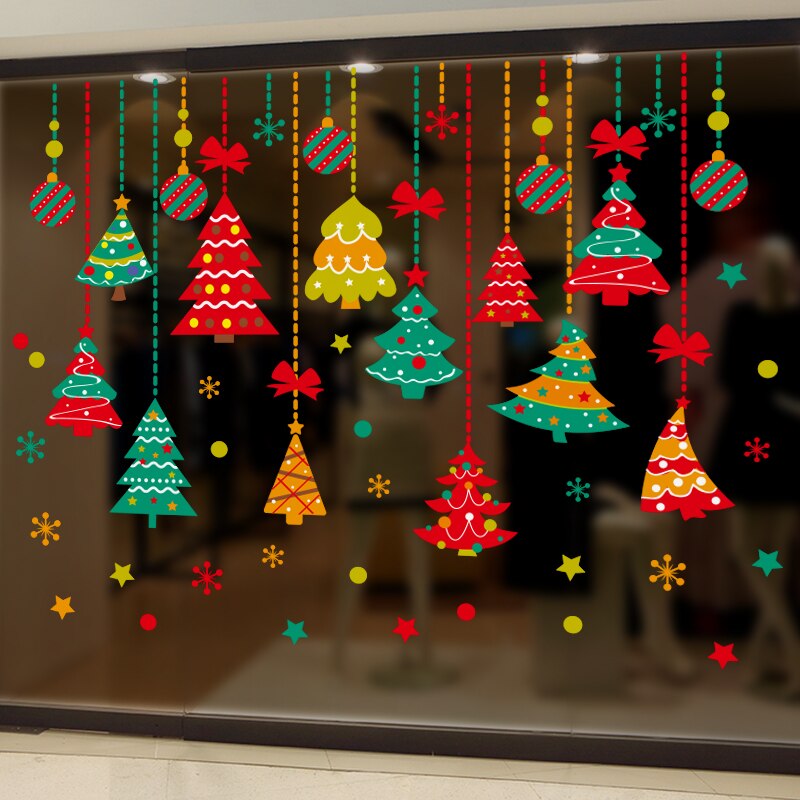 [SHIJUEHEZI] Father Christmas Window Stickers Viny... – Grandado
