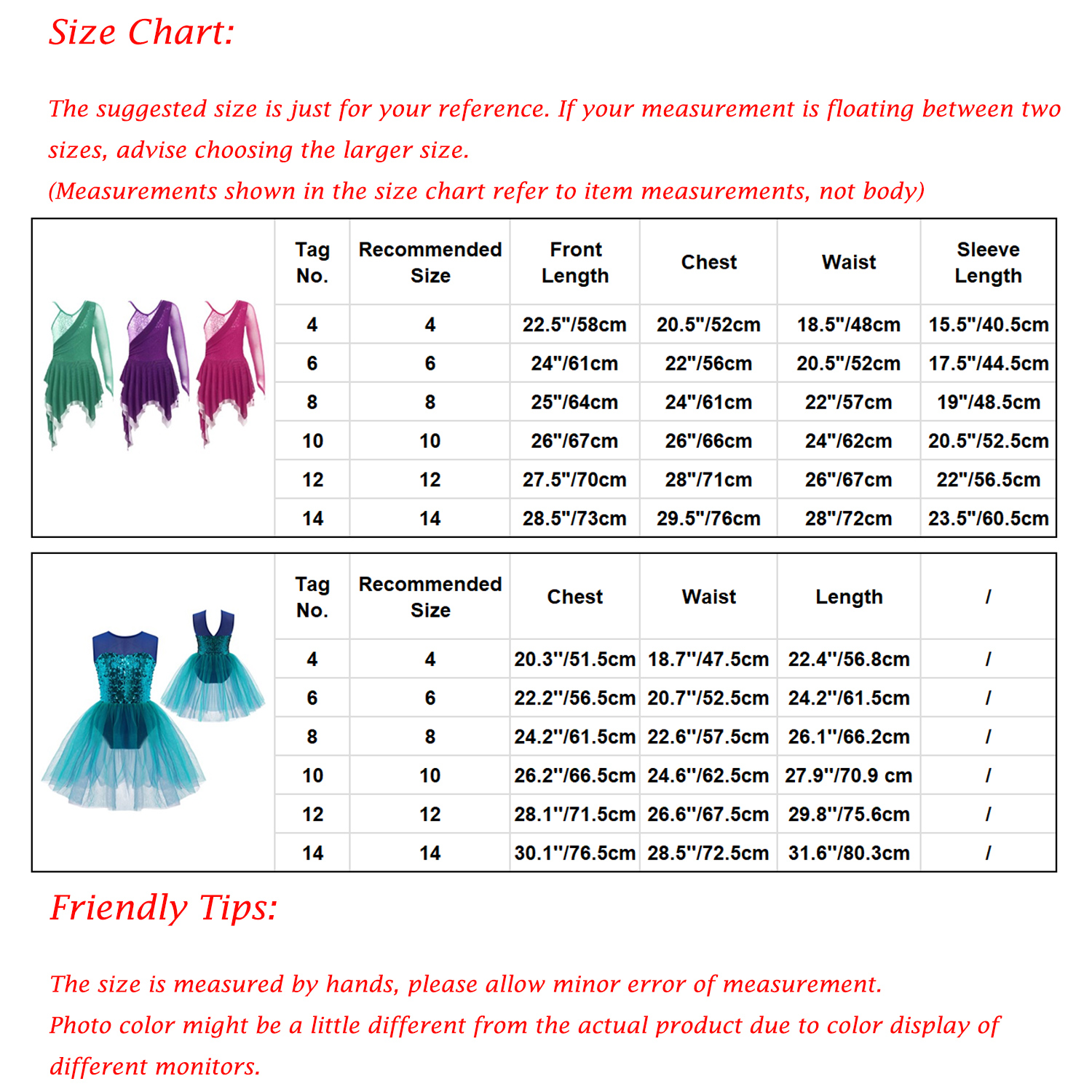 Kids Girls Ballet Dress Shiny Sequins Figure Ice S... – Grandado