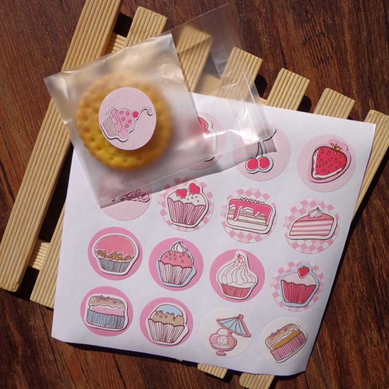 160pcs Sweet Cake Candy Baking Bag Sticker Seals L... – Grandado