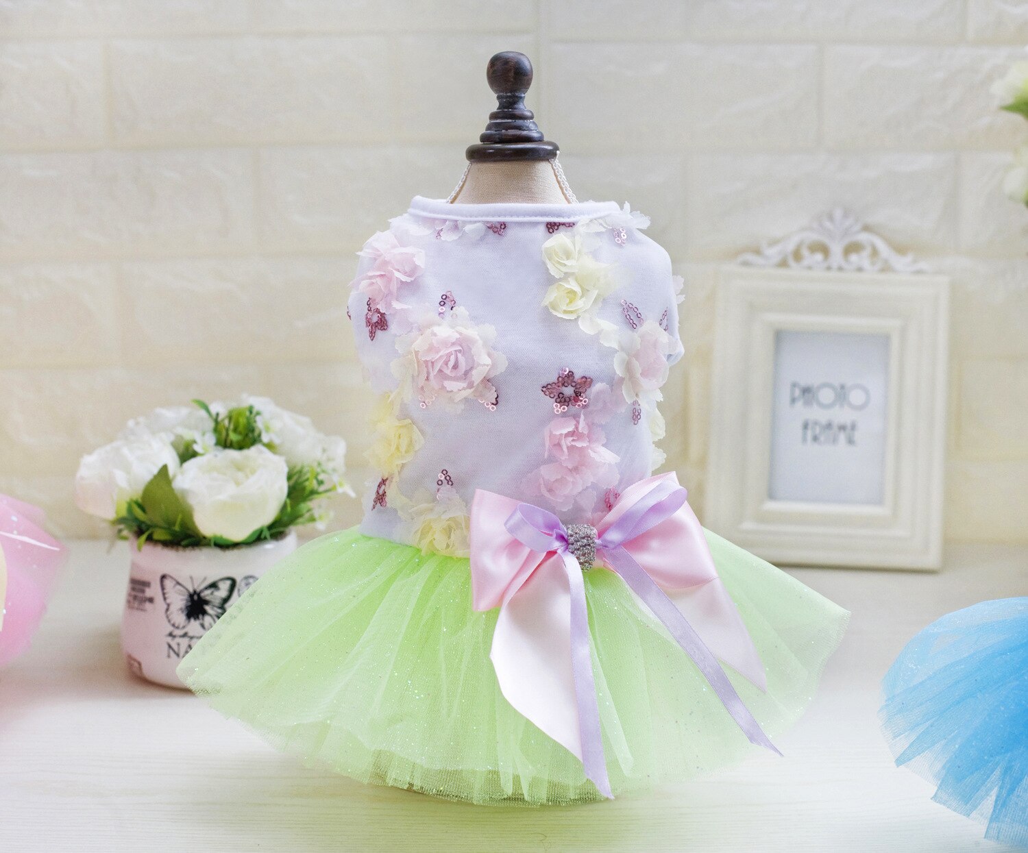 Pet Clothes Dog Clothes Teddy Dog Skirt Candy Colo... – Grandado