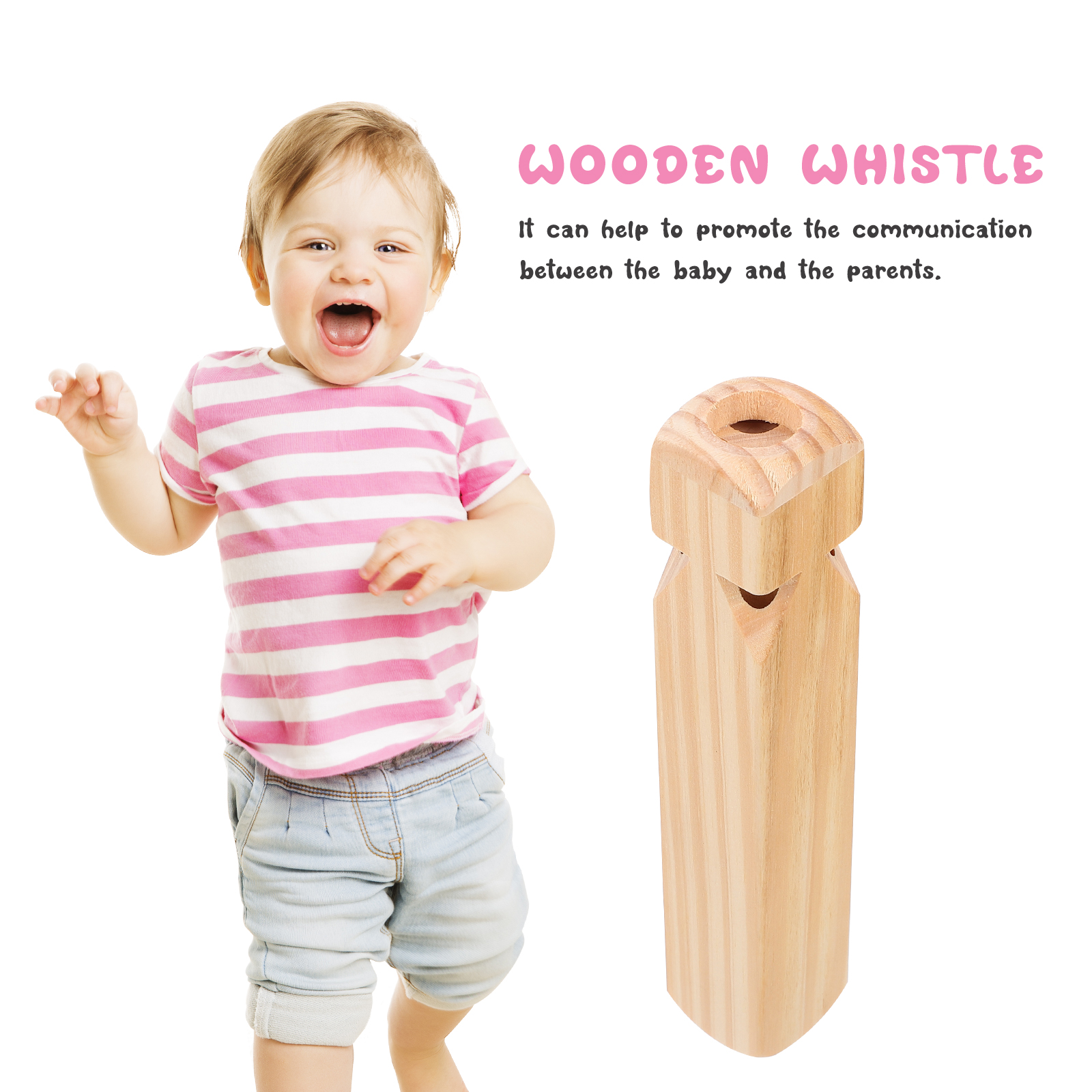 1Pc Wooden Train Whistle Parent-Child Teaching Aid... – Vicedeal