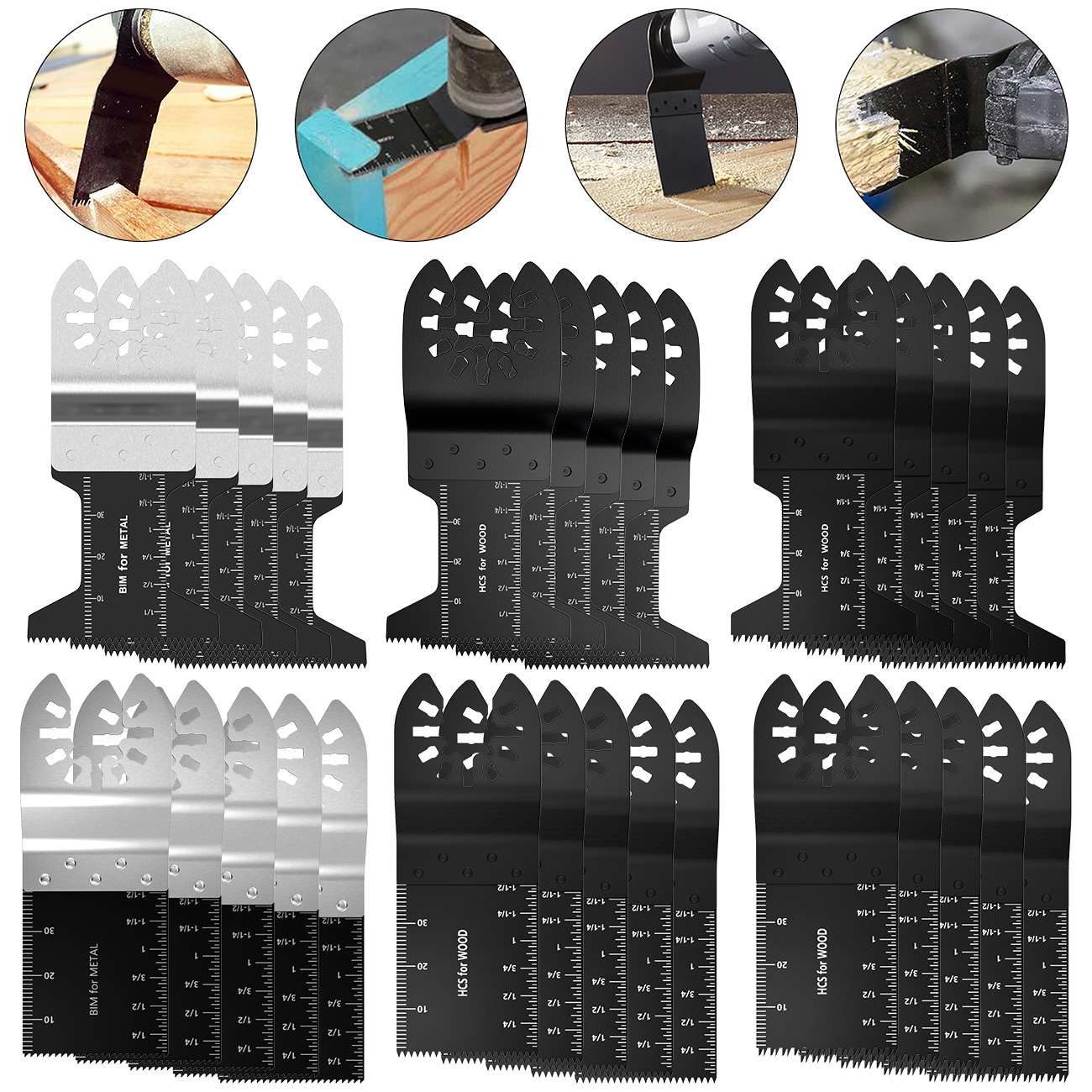 30 stk oscillerende savklinge træ metal plast skær... – Grandado