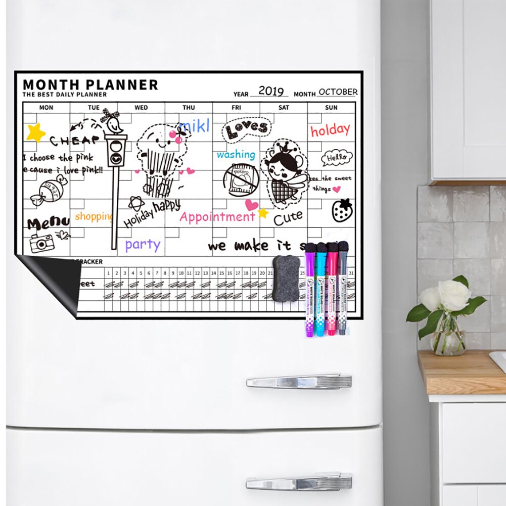 Magnetic Erasable Message Board Month Week Planner... – Vicedeal