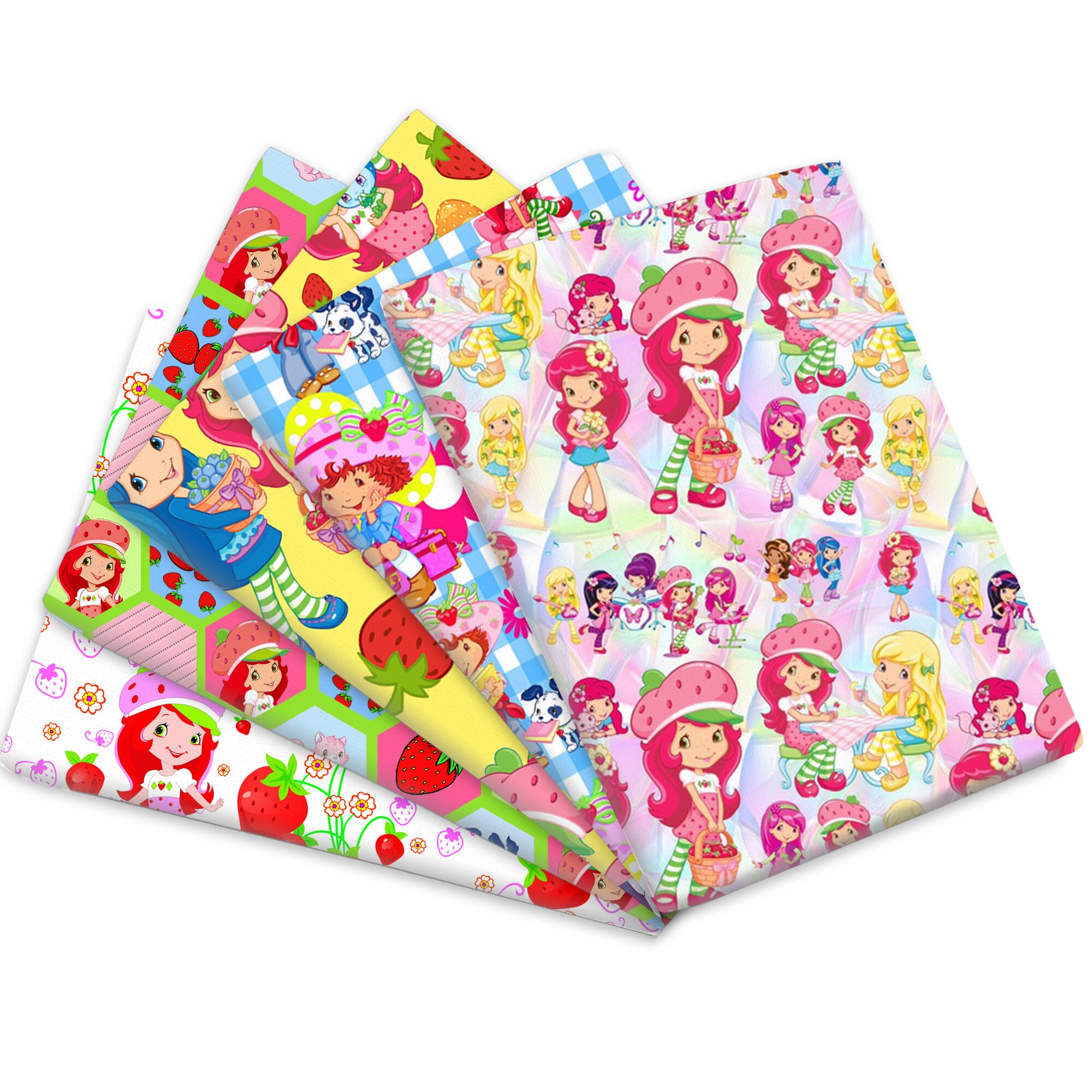 50*145cm Strawberry Pure Cotton Girl 100% Cotton F... – Grandado