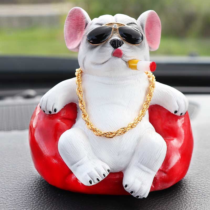 Cute Bulldog Car Dashboard Toys Cool Style Car Orn... – Grandado