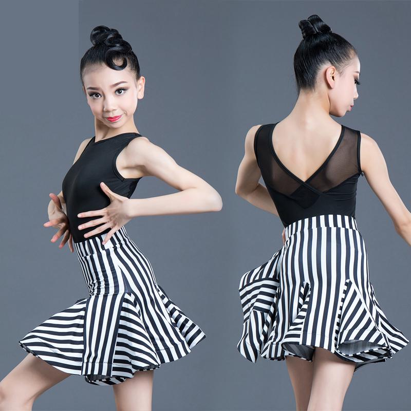 Girls Latin Dance Dress Children Dance Leotard Ski... – Grandado