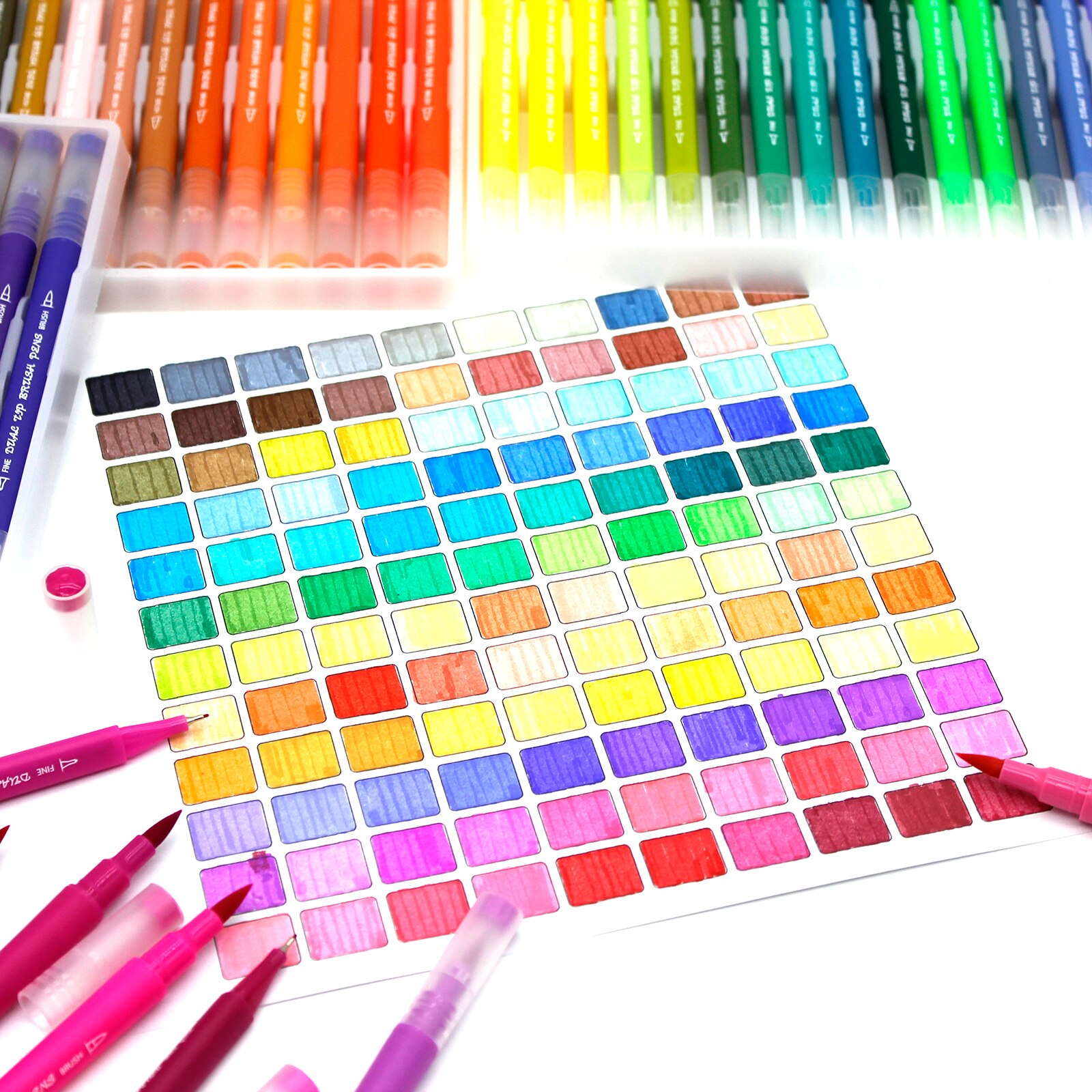 12/24/36/60/72/100 Colors Dual Brush Art Markers P... – Grandado