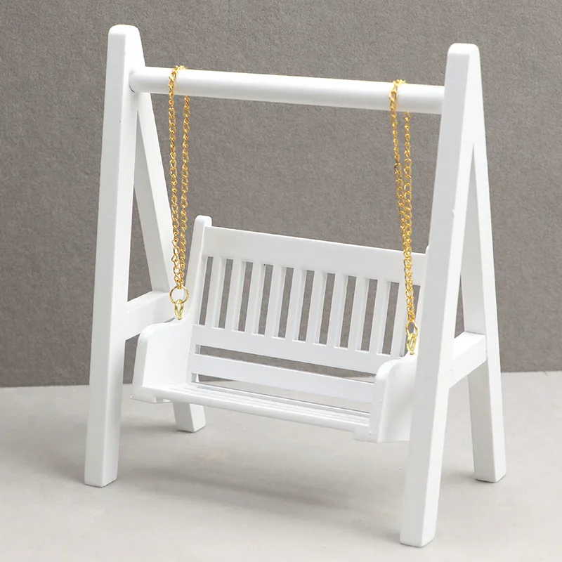 BJD Doll House Furniture Garden Furniture Swing Ch... – Grandado