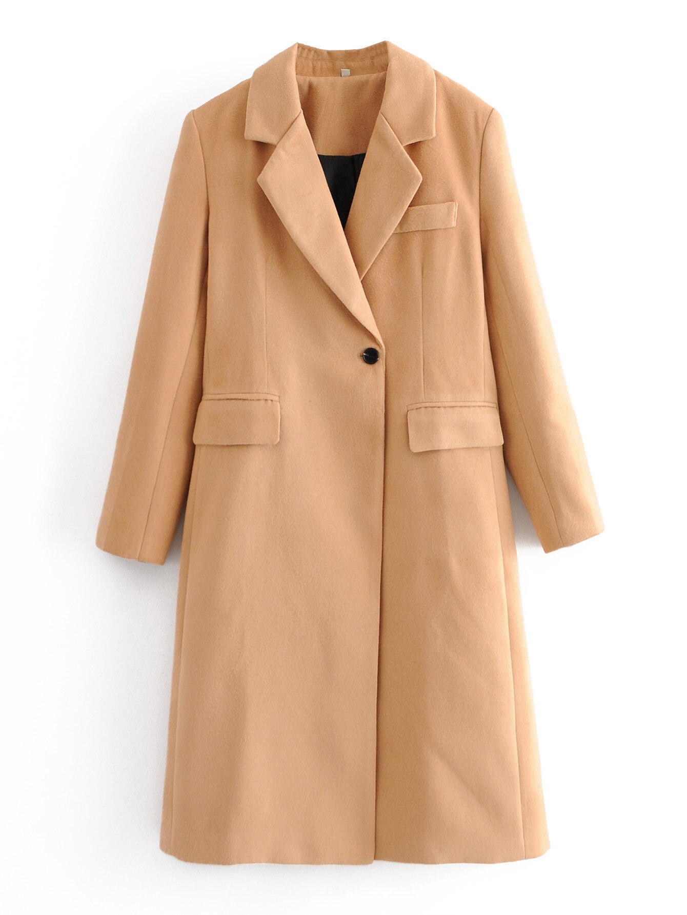 Autumn coats women Notched Woolen coat Outerwear F... – Grandado