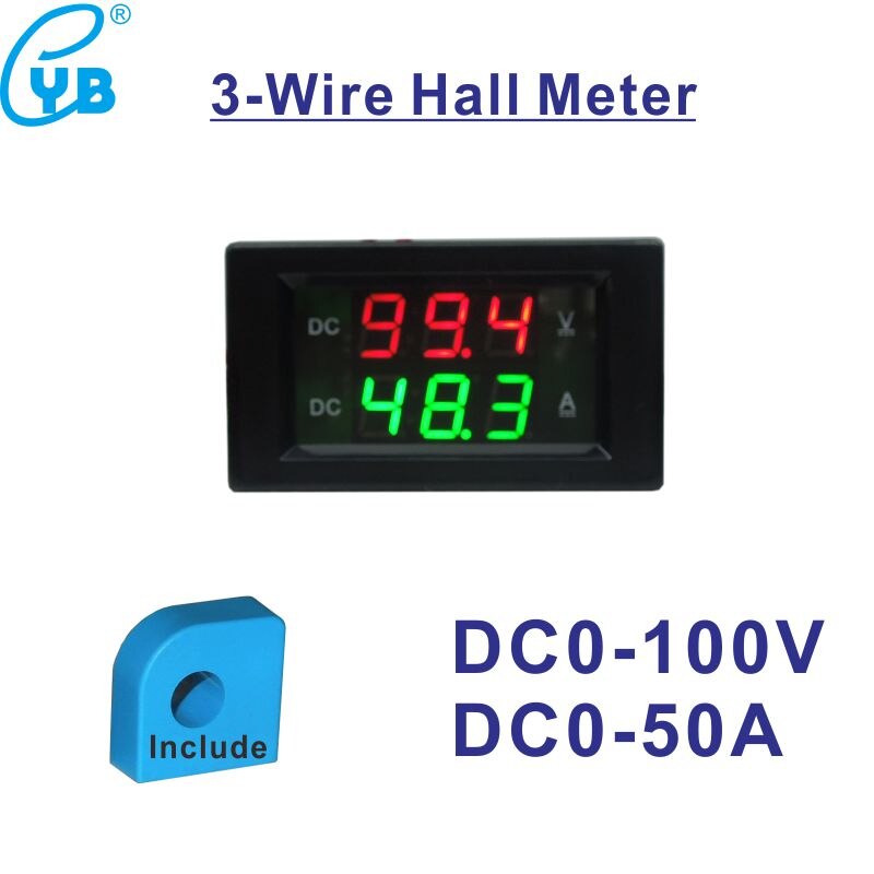 Dc 0 ~ 100V Dc 0-50A Met Hall Sensor Hall Voltmete... – Vicedeal