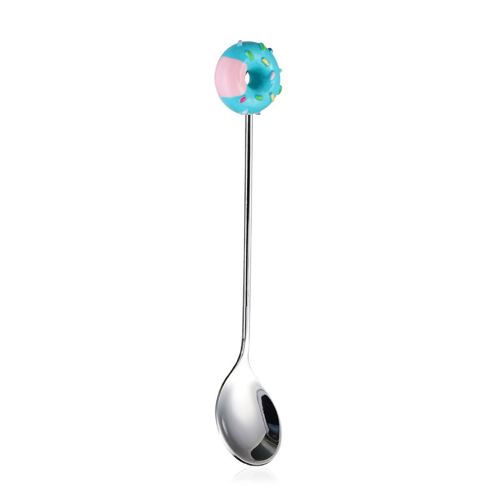 Donut Cute Stainless Steel Doughnut Dessert Spoon ... – Vicedeal