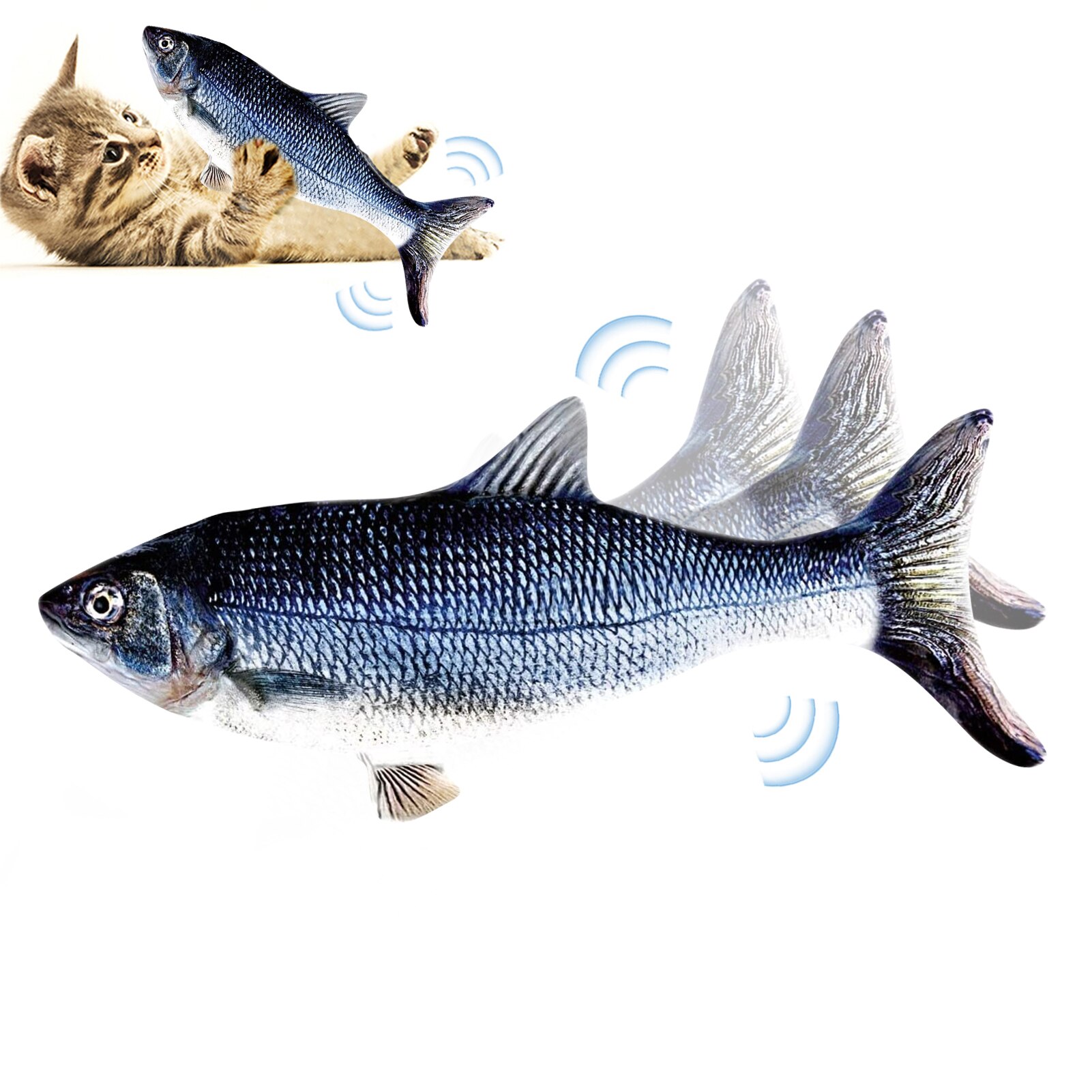 Elektrische Kwispelende Vis Kat Speelgoed Kattenkr... – Vicedeal