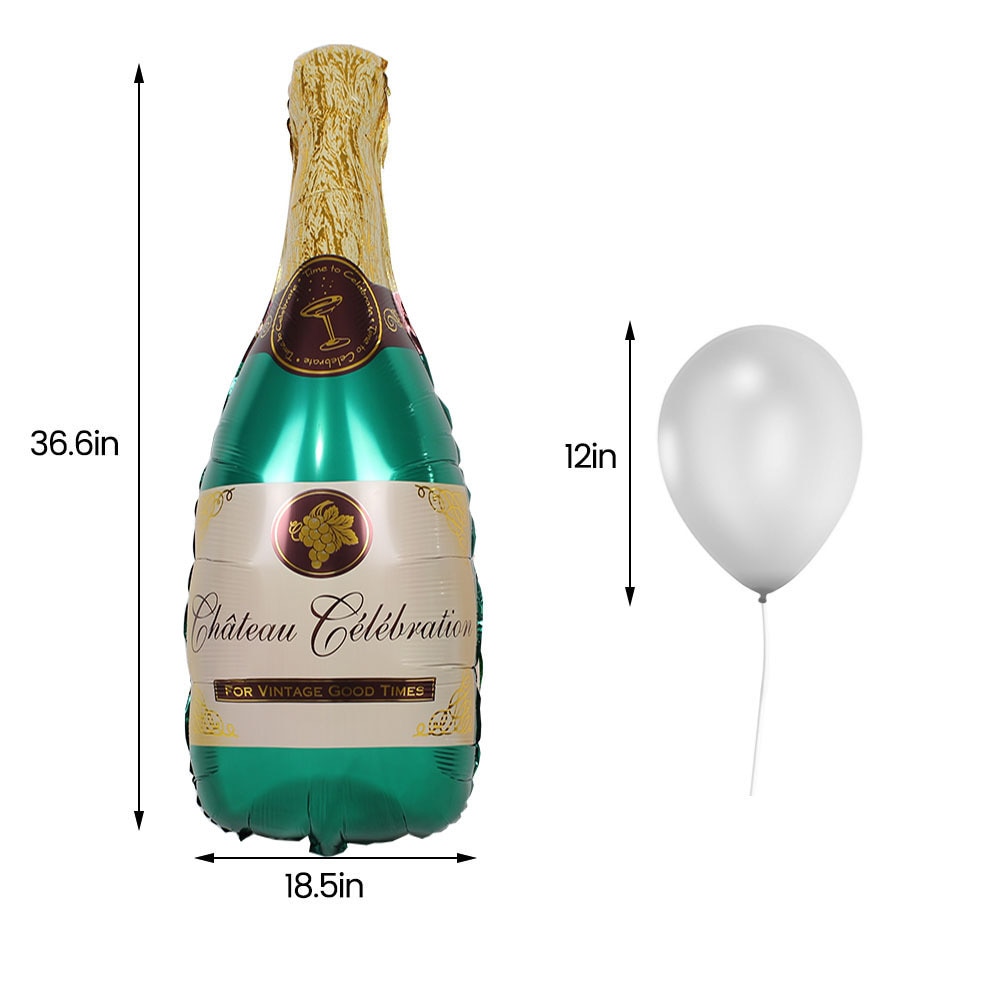 Champagne Fles Aluminium Film Ballon Pak Wedding P... – Grandado