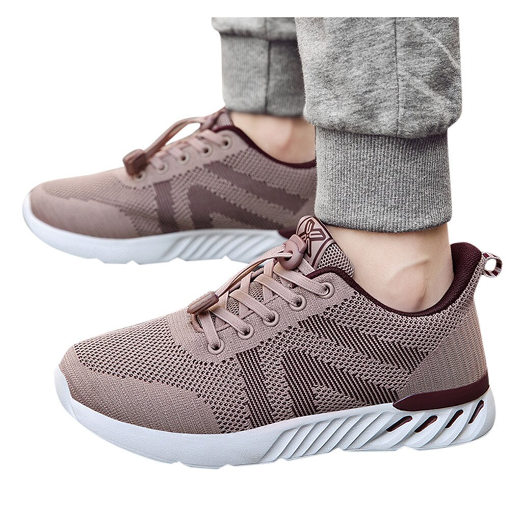 SAGACE Sneakers Women's Flying Woven Mesh Red Brea... – Grandado